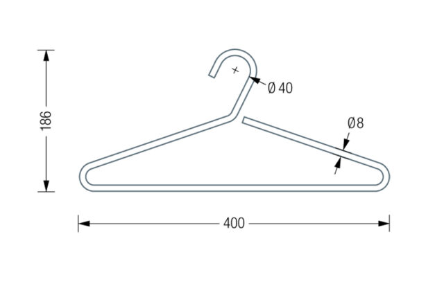 PHOS KB2 Coat Hanger | Cloakroom Solutions